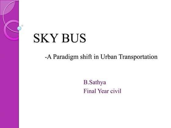 Presentation on bullet train | PPT