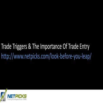 Trade Triggers & Trade Entry Importance | PPT