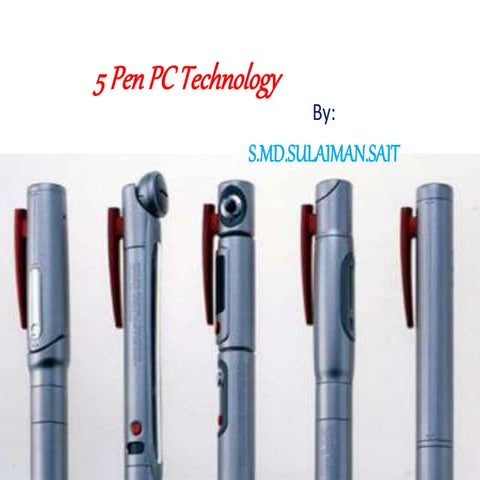 5 Pen PC Technology