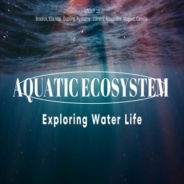 Aquatic ecosystem and its biomes involved.pdf