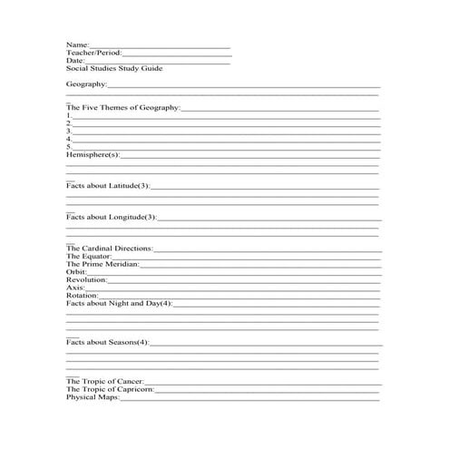 Ss study guide | DOC