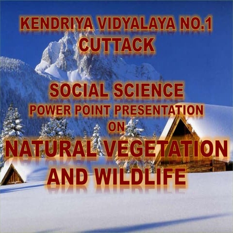 natural vegetation and wildlife | PPT