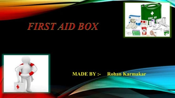 First aid box list | PDF | First Aid | Injuries