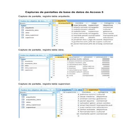 Ss tabla 5.1 | DOCX | Databases | Computer Software and Applications