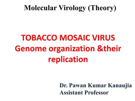 5. Tobacco mosaic virus | PPTX | Chemistry | Science