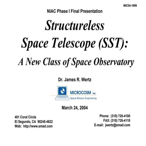 Sst space observatory | PDF