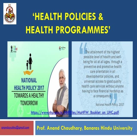 Health Policies and Health Programs | PDF