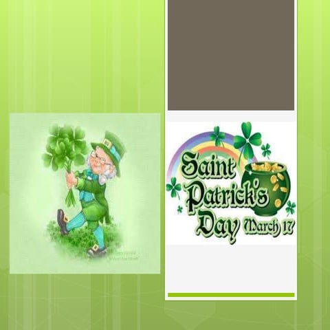 St.patrick's day | PPTX | National & Civic Holidays | Holidays