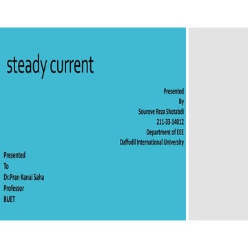 Steady current | PPT