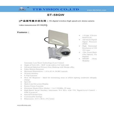 St 58 qw-specification-www.ttbvs.com