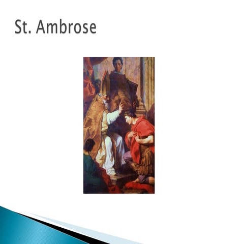 St. Ambrose | PPT | Christianity | Religion & Spirituality