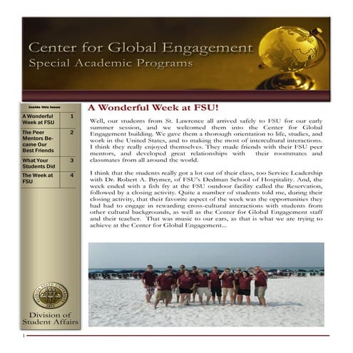 St. Lawrence Newsletter | PDF | College Education | Education