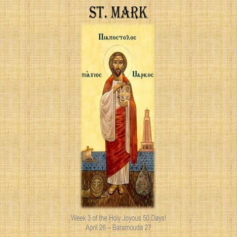 St. Mark Part I | PPTX