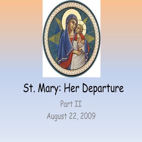 St. Marys Departure | PPTX