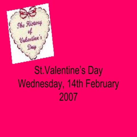 St. Valentine Day | PPT