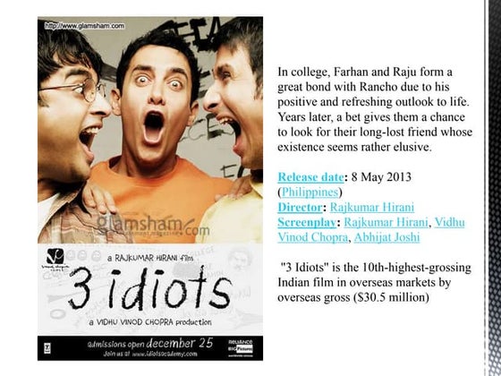 Movie Review : 3 Idiots | PDF