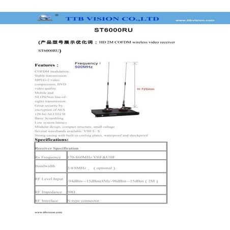 St6000 ru specification-www.ttbvs.com