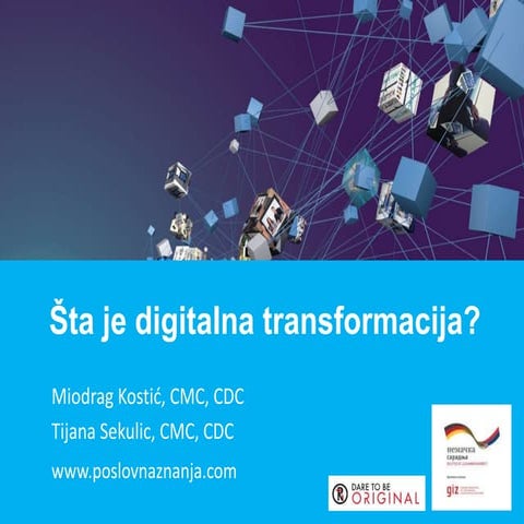 Šta je digitalna transformacija poslovanja trening obuka zaposlenih | PPTX