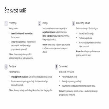 Sta svest radi, metaforicno receno naravno | PPTX