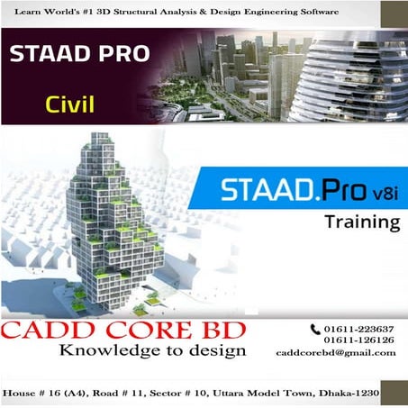 CADD CORE BD (STAAD.Pro Training) | PPTX