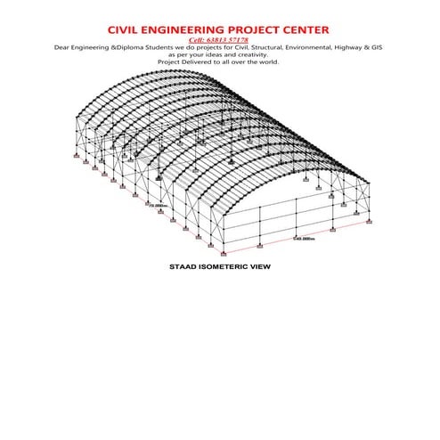CIVIL ENGINEERING PROJECTS OUTPUTS STAAD OUTPUTS REPORT ACTIVITY | PDF