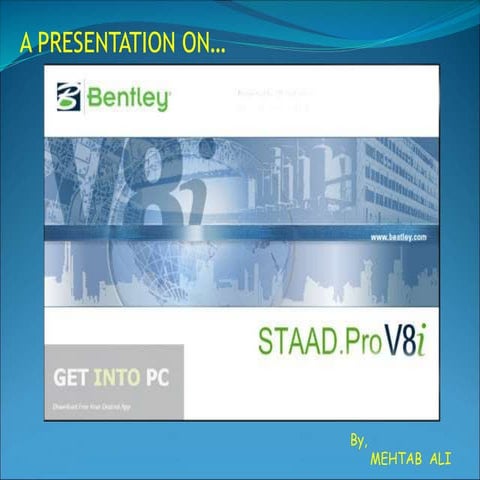 STAAD ppt.ppt | Graphics Software | Computer Software and Applications