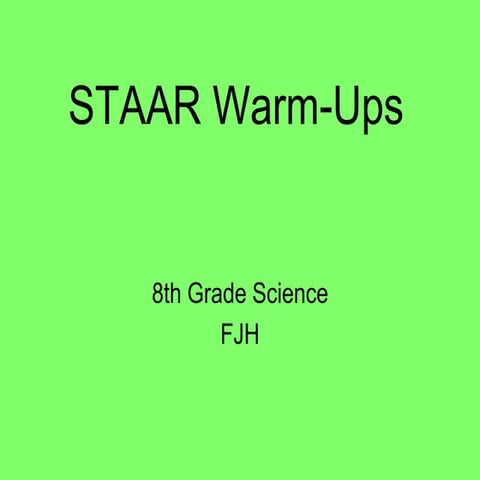 Staar warm ups 1 | PPT