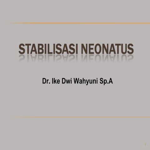 Resusitasi Neonatus Indonesia Versi IDAI 2022 | PPTX