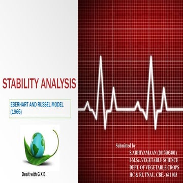 Stability analysis | PPTX