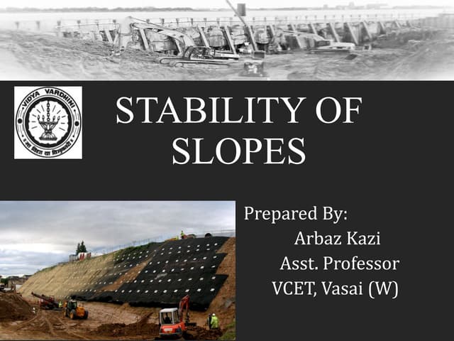 Geotechnical Engineering-II [Lec #27: Infinite Slope Stability Analysis ...