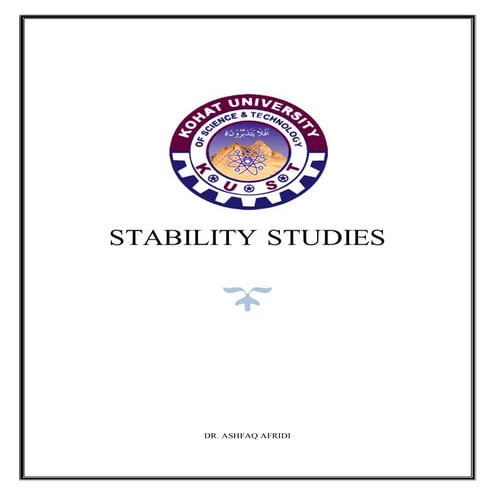 Stability studies | PDF