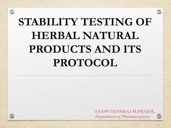 ACCELERATED STABILITY STUDY | PPTX | Pharmaceutical Industry | Industries
