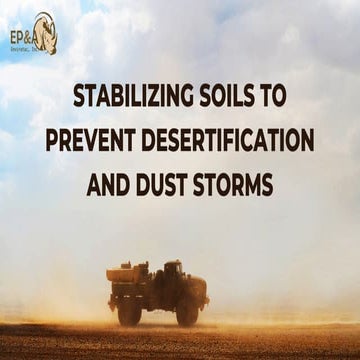 Stabilizing soils to prevent desertification and dust storms | PDF