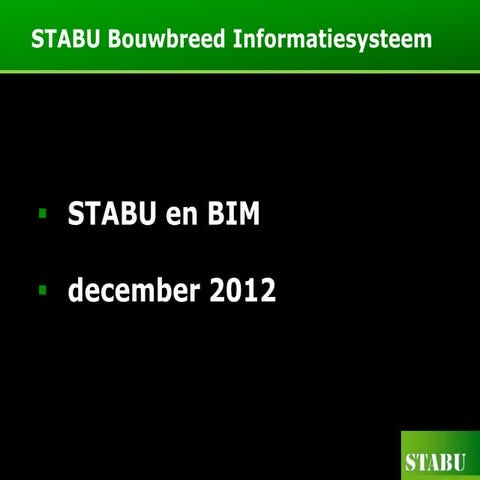 Stabu bouwbreed informatiesysteem