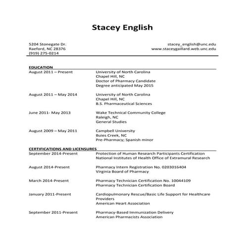 Linda Chia- Curriculum Vitae | PDF