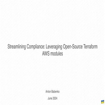 stackconf 2024 | Streamlining Compliance Leveraging Open-Source ...