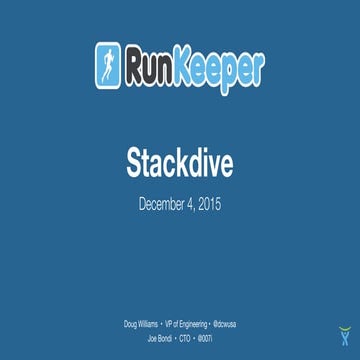 Stack Dive: Runkeeper - November 2014 | PPT