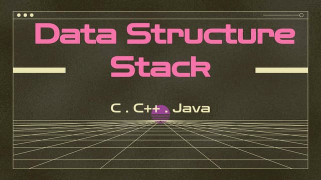 Stack Data Structure In C C And Java Ppt