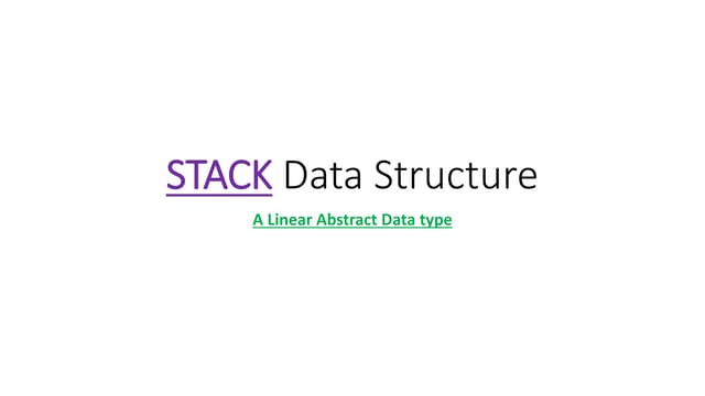 Operations On Stack Stack Using Array And Linked List Ppt Free 4000