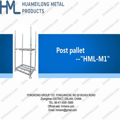 Stacking pallet rack HML-M1 | PPTX