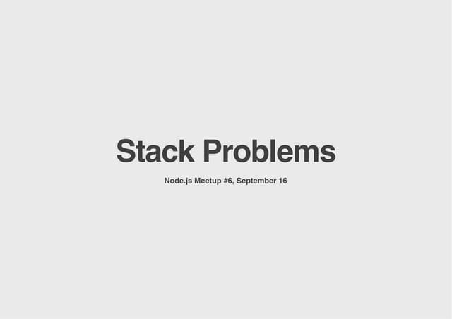 Stack Problems Pdf