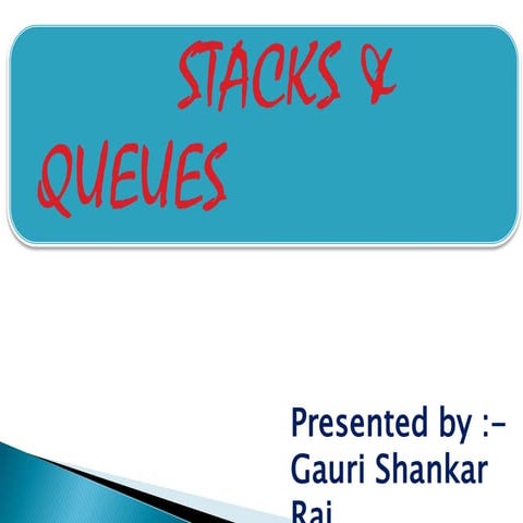 stack And Que data structure concepts.pdf