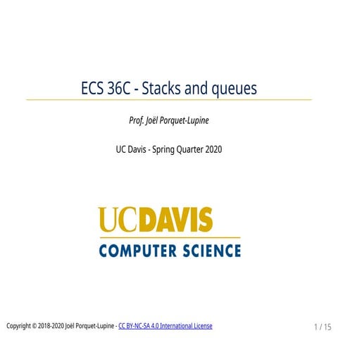 Stacks and Queues - C++ introduction to stacks and queues | PDF