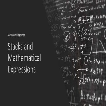 Stacks and Mathematical Expressions | PPT