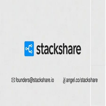 Stackshare Pitch Deck | PDF