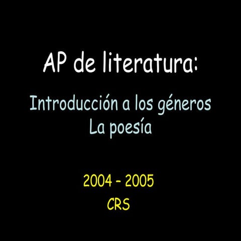 POESIA | PPT