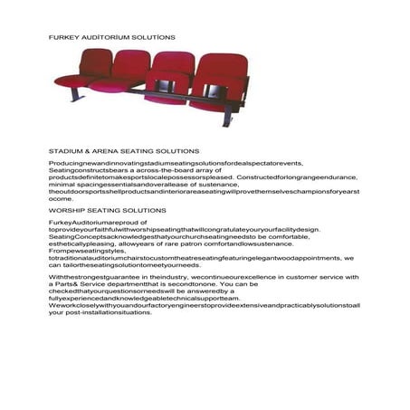Stadium & arena seating solutions | DOCX