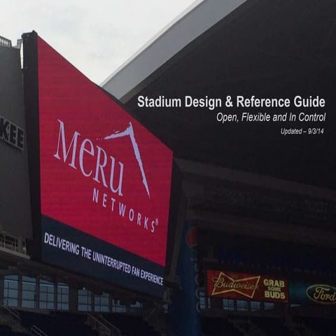 Stadium Design and Reference Guide with Meru Networks WLAN | PPTX