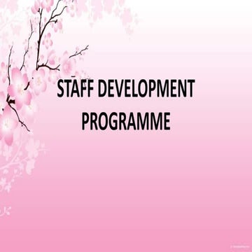 Staff development | PPTX
