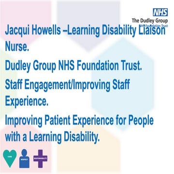 Dudley Group NHS Foundation Trust- Improving the experience of patients ...
